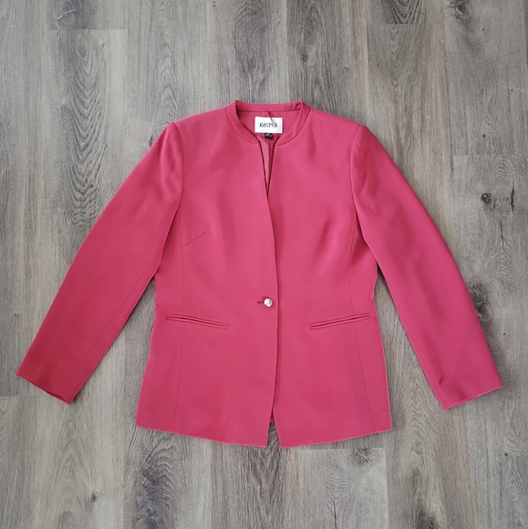 Kasper | Jackets & Coats | Kasper Mauve Pink Blazer Nolapel Blazer ...